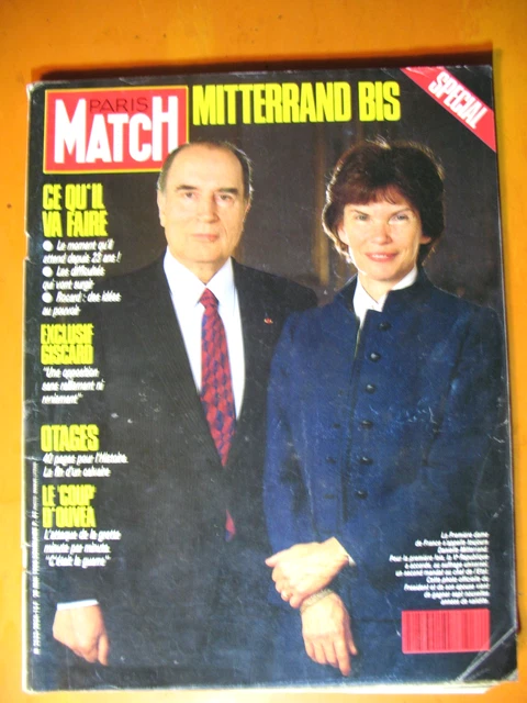PARIS MATCH 2034 du 20/05/1988-Mitterrand Bis, ce qu' il va faire. Coup ...