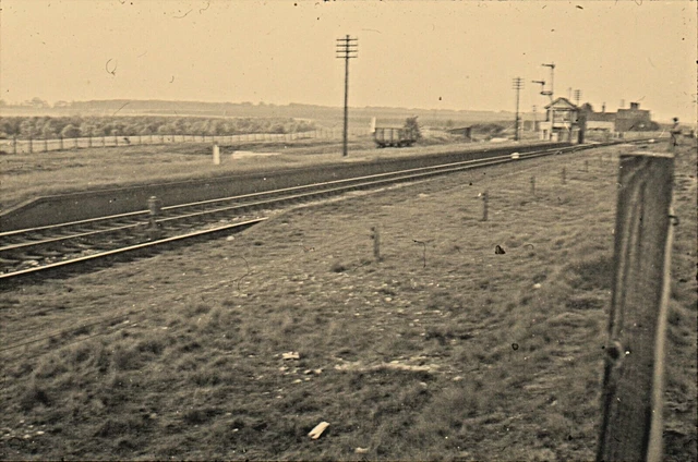 ORIGINAL 35MM RAILWAY Slide Of Roudham Juction Station, Norfolk Cl 1964 ...
