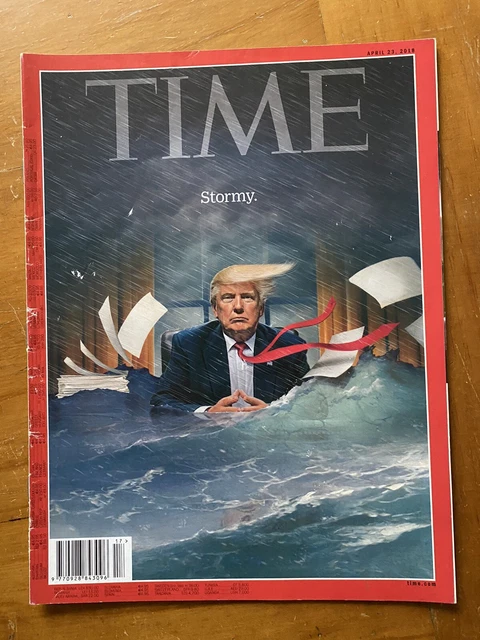 TIME MAGAZINE 2018 Stormy Donald Trump Tim O’Brien Cover Art NO LABEL £ ...