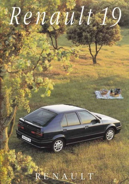 CATALOGUE BROCHURE RENAULT 19 06/1995 France EUR 5,00 - PicClick IT