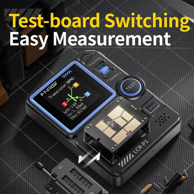 TRANSISTOR TESTER KIT Transistor Meter Automatic Checker Color Display ...