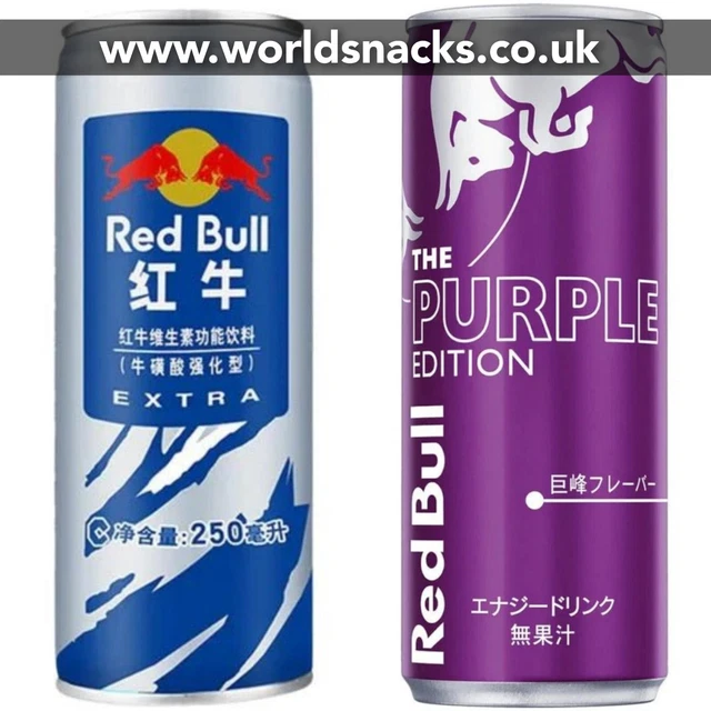 REDBULL PURPLE GRAPE X2 Japenese Import Energy Drinks New Flavours £10. ...
