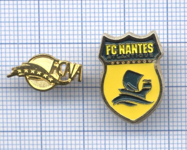 2 PIN'S CLUB de Football logos FC NANTES ATLANTIQUE La Beaujoire FCNA ...