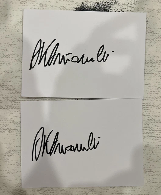 SIGNED KIMI ANTONELLI 6x4 Index Card Formula 1 F1 Memorabilia Mercedes ...