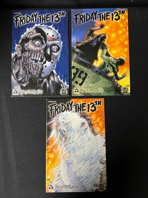 FRIDAY THE 13TH Bloodbath #1-3 Jason Voorhees Complete Avatar Series ...