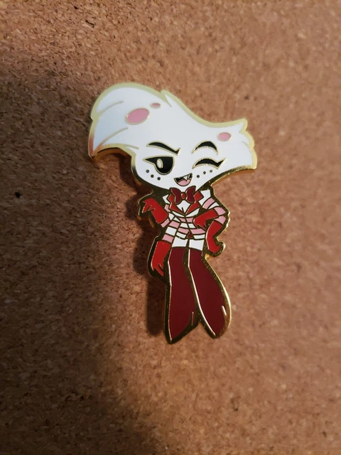 DISCONTINUED OFFICIAL HAZBIN Hotel Angel Dust Full Body Chibi Pin READ ...