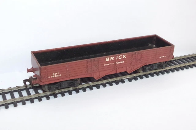RAILWAY MODEL HORNBY Dublo 32050 50-T Bogie Brick Wagon OO 3-Rail Red ...