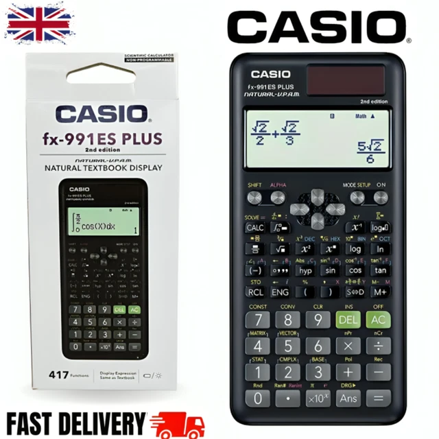 CASIO FX-991ES CLASSWIZ Advanced Engineering Scientific Calculator-552 Function £10.97 - PicClick UK