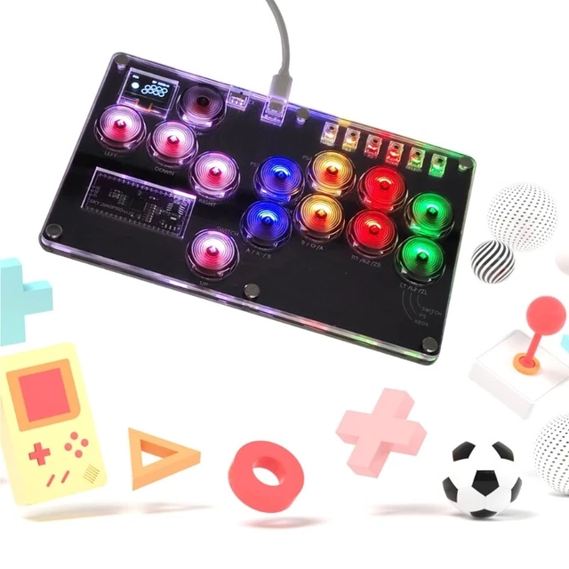 FIGHTING GAME KEYBOARD Arcade Joystick Controller Hitbox Console ...