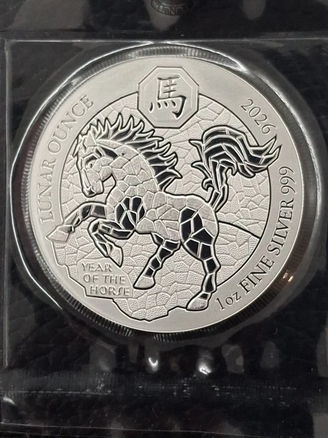 2026 RWANDA LUNAR Year Of The Horse 1oz Fine Silver Coin in original ...