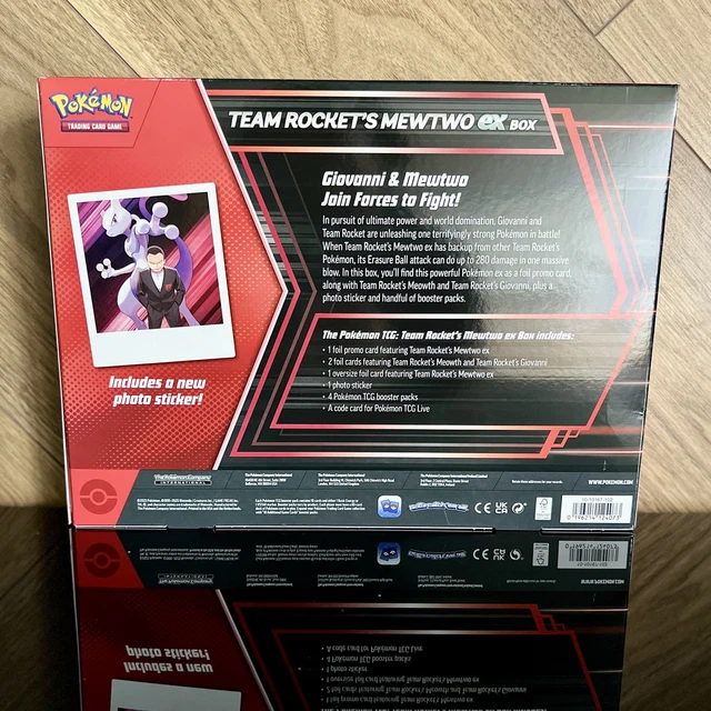 POKÉMON TCG: TEAM Rocket's Mewtwo EX Box - Destined Rivals – Factory ...