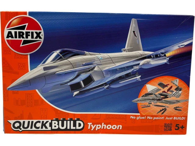 AIRFIX QUICK BUILD Typhoon Aircraft Model No Glue No Paint Needed 5+ £4 ...