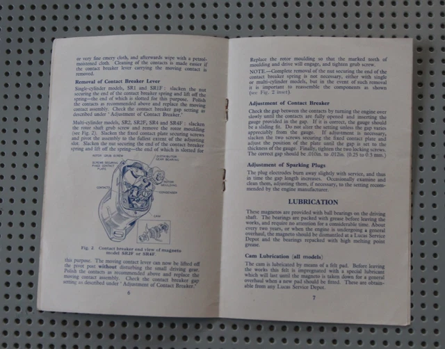 LUCAS MAGNETOS MODELS SR1 SR1F SR2 SR2F SR4 & SR4F Maintenance ...