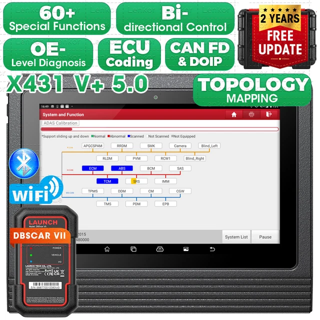 2024 LAUNCH X431 PRO3S V+ V5.0 Strumento Diagnostica Tutti Sistemi Codifica ECU EUR 919,00 ...