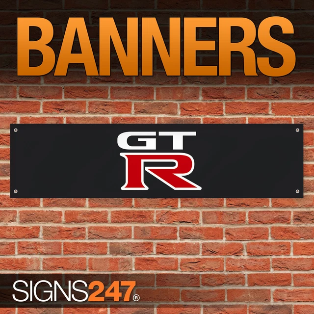 BANNER NISSAN GTR R35 NISMO Garage Officina Insegna PVC Display ...