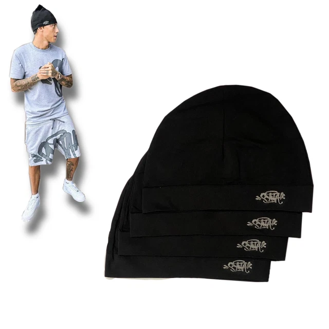 BRAND NEW SYNA World SKULL CAP Central cee Beanie Hat - Black - 100% ...