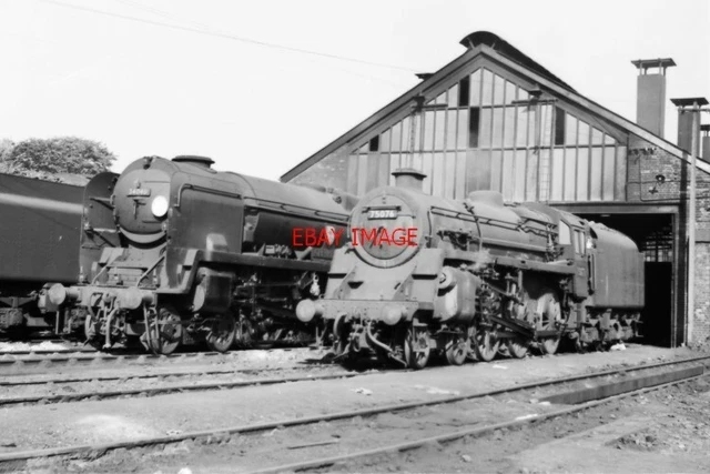 PHOTO STANDARD Loco No 75076 And West Country Loco 34040 Basingstoke ...