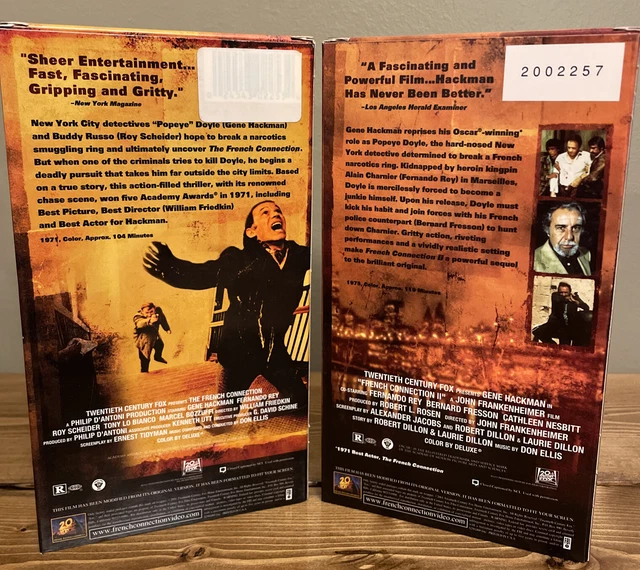THE FRENCH CONNECTION VHS Box Set 7 Deleted Scenes Gene Hackman 1971 $2 ...