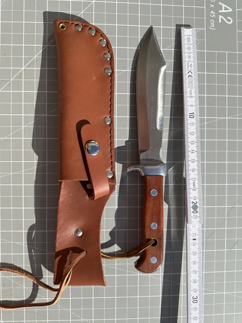 ALTES JAGDMESSER HUBERTUS hunter solingen inkl. scheide EUR 123,00 ...