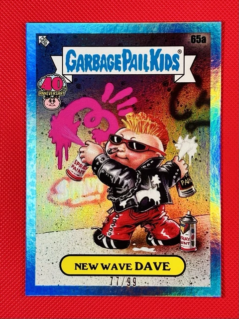 GPK 2025 NEW Wave Dave 40th Anniversary ~Drool Blue Foil~ #77/99 🫟🎨 ...