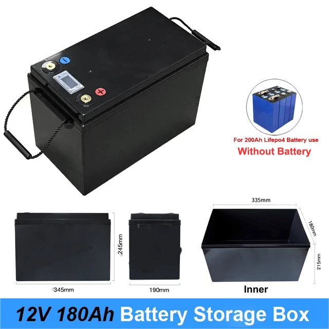 12V DIY BATTERY Box for 180Ah 200Ah LiFePo4 Battery Home Energy Storage ...