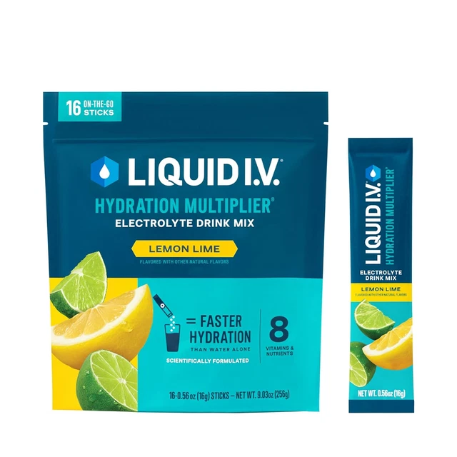 LIQUID I.V.® HYDRATION Multiplier® - Lemon Lime - Hydration Powder ...