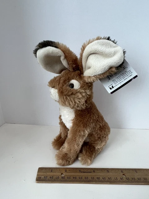 VNITAGE WILDLIFE ARTISTS, Inc. 10" Plush Realistic Jack Rabbit Toy 1995 ...