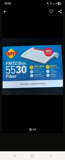 FRITZBOX 5530 FIBER für Glasfaseranschluss EUR 129,00 - PicClick DE