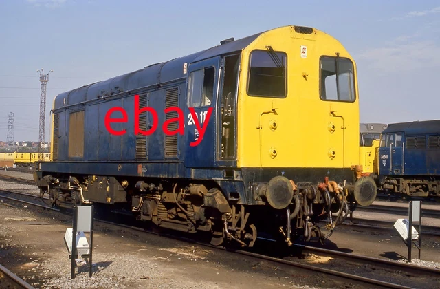 ORIGINAL 35MM SLIDE BR Class 20 no. 20117 at Toton TMD +rights for use ...