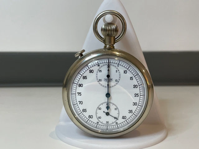 HEUER SPLIT SECOND stopwatch Valjoux 57 gpo service issued watch 1953 £ ...