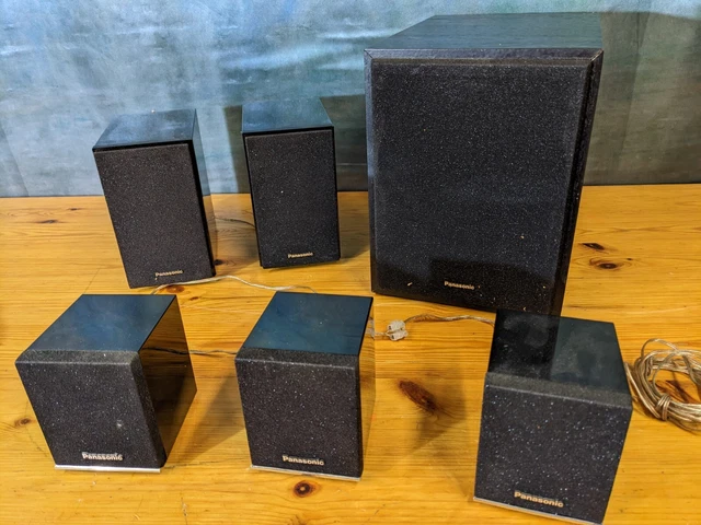 PANASONIC 5.1 SPEAKERS Set. Decent quality. £24.99 - PicClick UK