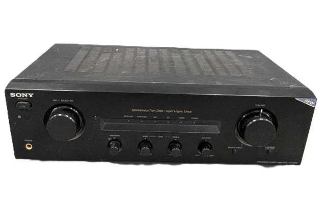 SONY TA‑FE370 INTEGRATED Stereo Amplifier Phono AUX CD Tuner Black ...