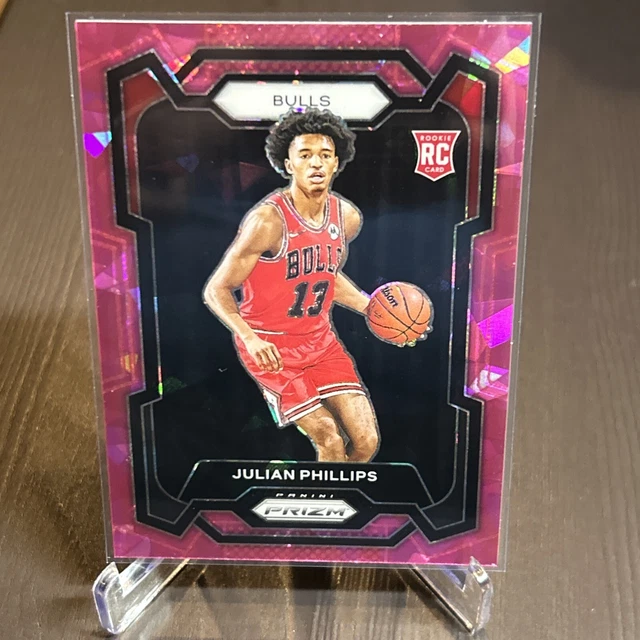 JULIAN PHILLIPS RC ROSA ICE PRIZM -- 2023-24 PANINI PRIZM ROOKIE #125 ...