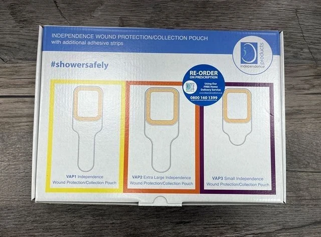 INDEPENDENCE WOUND PROTECTION Pouch VAP3 pack of 10 pouches Adhesive 75 ...