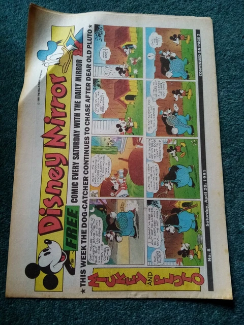Disney Mirror Mickey Mouse Comic Folded Issue No 8 April 20th 1991 Eur 483 Picclick It 