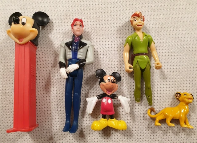 DISNEY FIGURE BUNDLE Mickey Mouse Hans Peter Pan Simba PEZ £7.99 ...