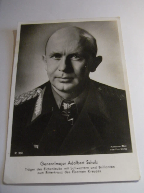 FOTO WK2 Panzer Generalmajor Adelbert Schulz ca 10x15cm EUR 29,00 ...