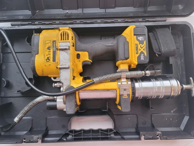 DEWALT DCGG571 GREASE GUN 20V w/4.0Battery & Case £137.17 - PicClick UK