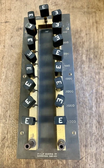 PHILIP HARRIS WHEATSTONE Bridge / Resistance Box with all keys ...