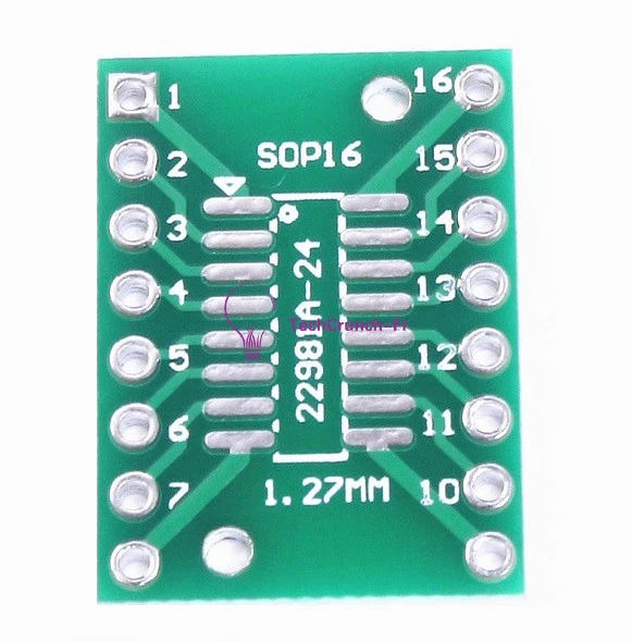 10STK SOP16 ADAPTER PCB Boar SSOP16 TSSOP16 to DIP16 0.65/1.27mm DIY ...