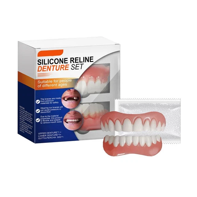 SILICONE RELINE DENTURE-SET,SOFT Denture Modification Reli Ne Kits HOT ...