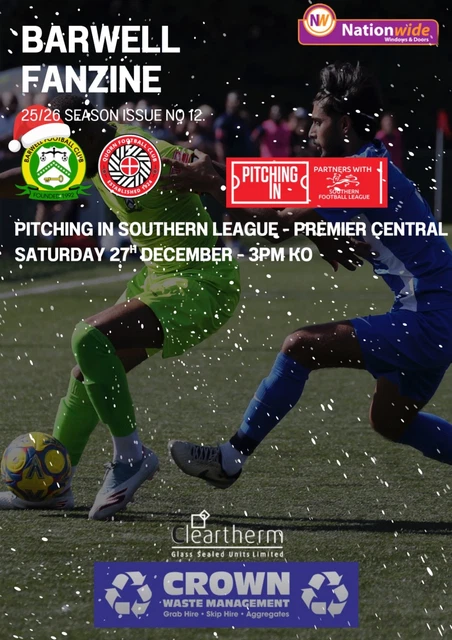BARWELL V QUORN Saturday 27th December 2025 £5.44 - PicClick UK
