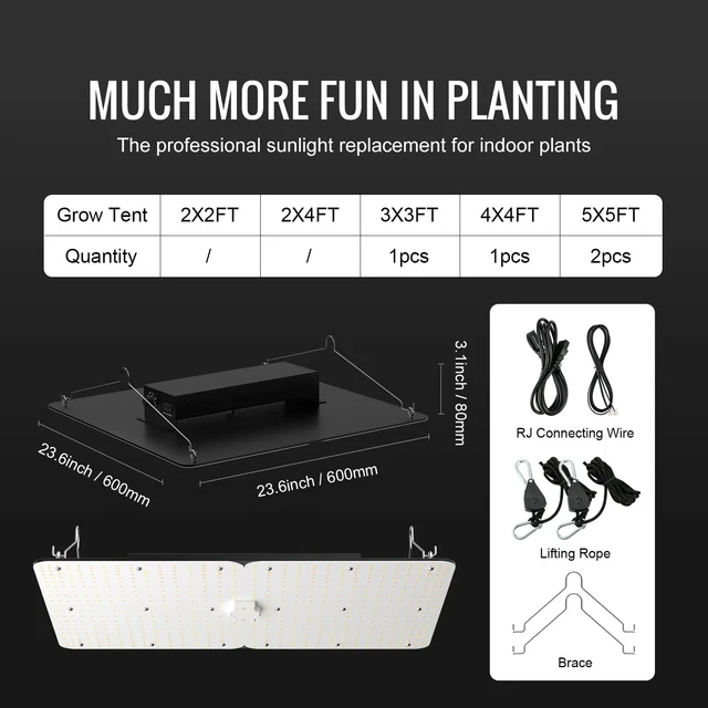 VEVOR LED GROW Light, 400W Full Spectrum Dimmable, High Yield Samsung 2B1B $489.99 - PicClick AU