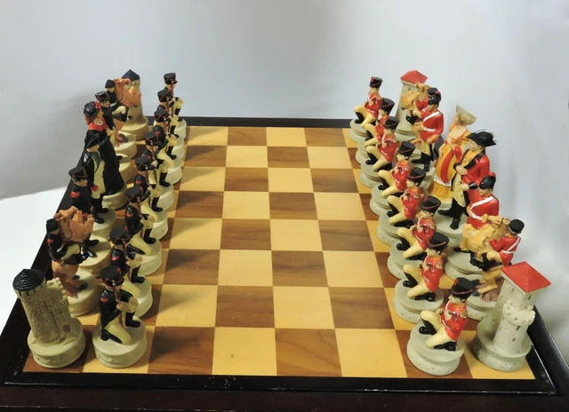 BATTLE OF WATERLOO Chess Piece Set - Handpainted $169.00 - PicClick CA
