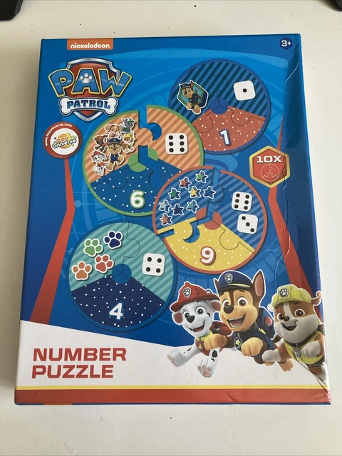 PAW PATROL NUMBER puzzle Complete And Barely Used, Fast And Free ...