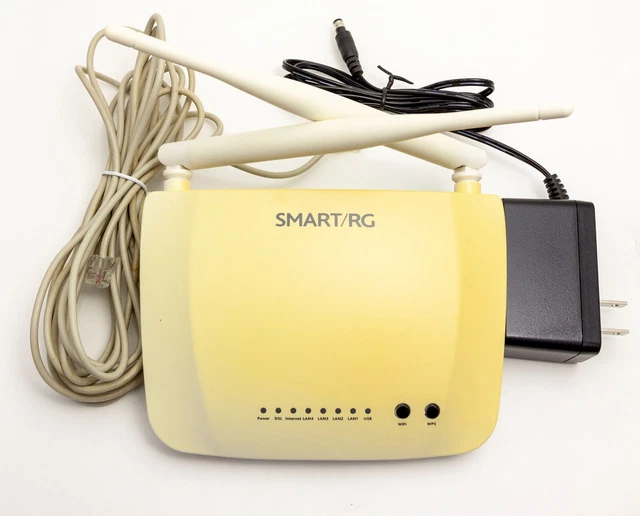 SMART RG ROUTER SR360n DSL 4 Port WIFI ADSL2+ 802.11N $10.00 - PicClick