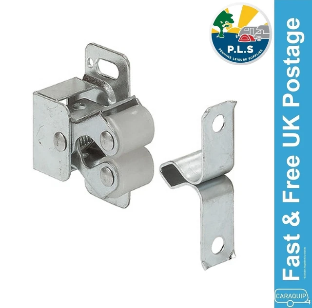 HAFELE TWIN ROLLER Catch Spring Loaded Toilet Wardrobe Door Caravan ...