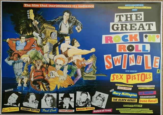 The Sex Pistols The Great Rock N Roll Swindle Large Vintage Poster £1850 Picclick Uk