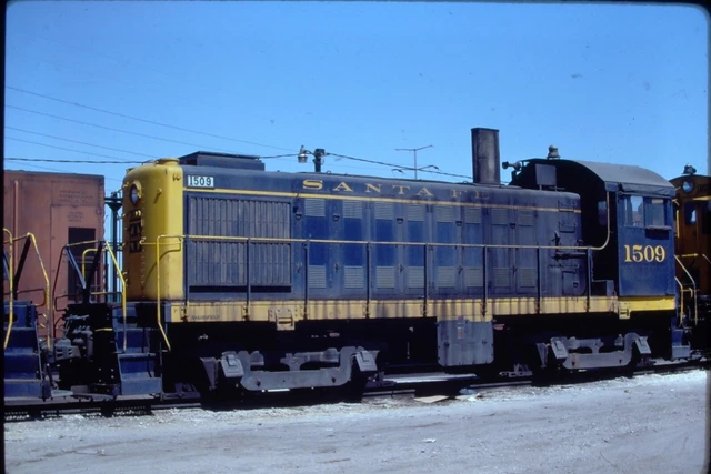 TOBOGGAN TRAIN ATSF Santa Fe 1509 Région De Chicago 1978 Kodachrome EUR ...