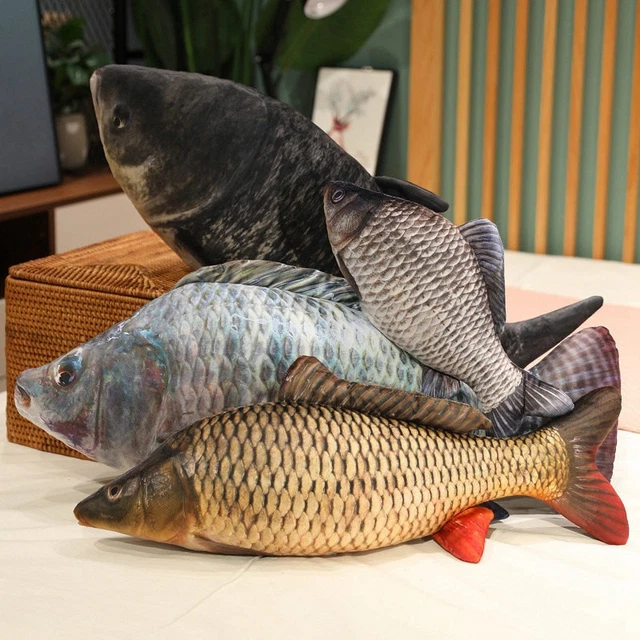 FISH CRUCIAN CARP Mandarin Chub Soft Plush Toy Teddy Stuffed Dolls Kids ...